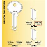WB2B WILSON BOHANNAN Key Blank 1071D